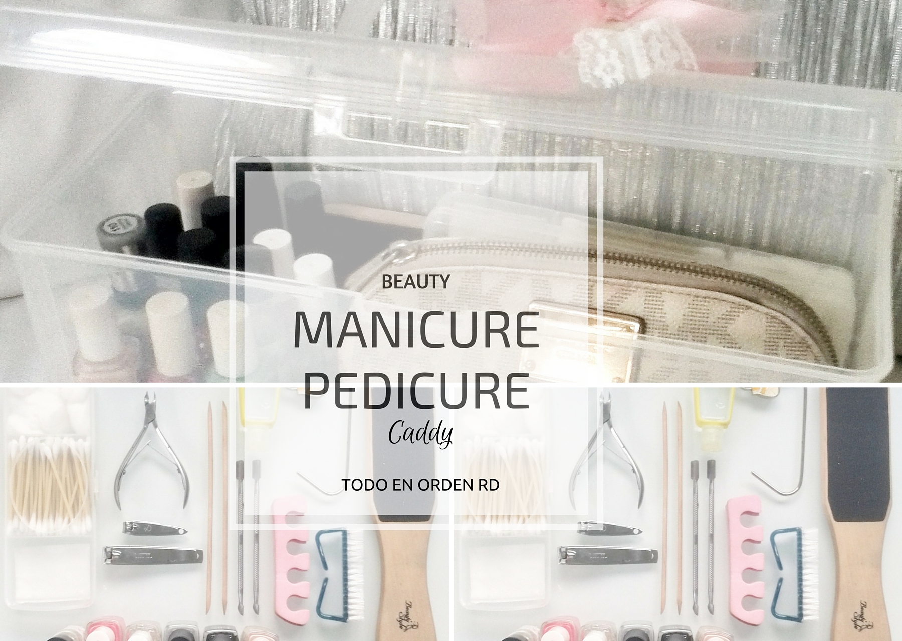 OMW to the Salon: Manicure & Pedicure caddy
